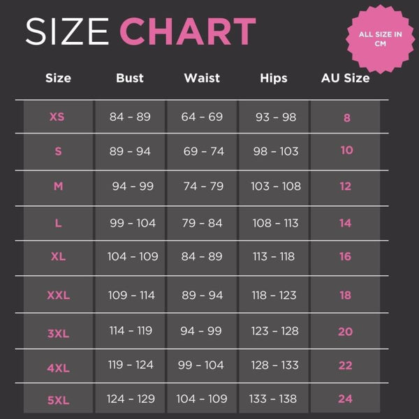 Sizing Guide | Find Your Perfect Fit | Rarr Designs