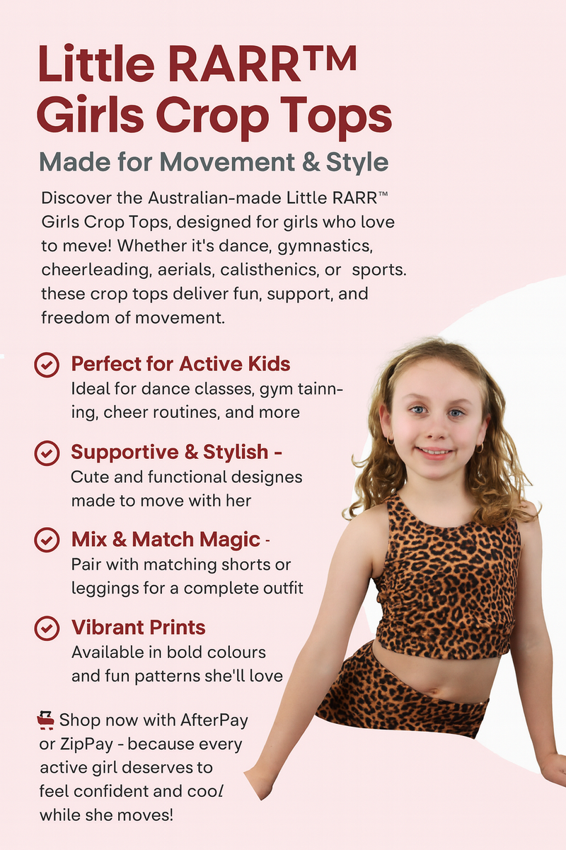 Girls Crop Tops | Youth Girts Activewear | Dancewear – Rarr Designs